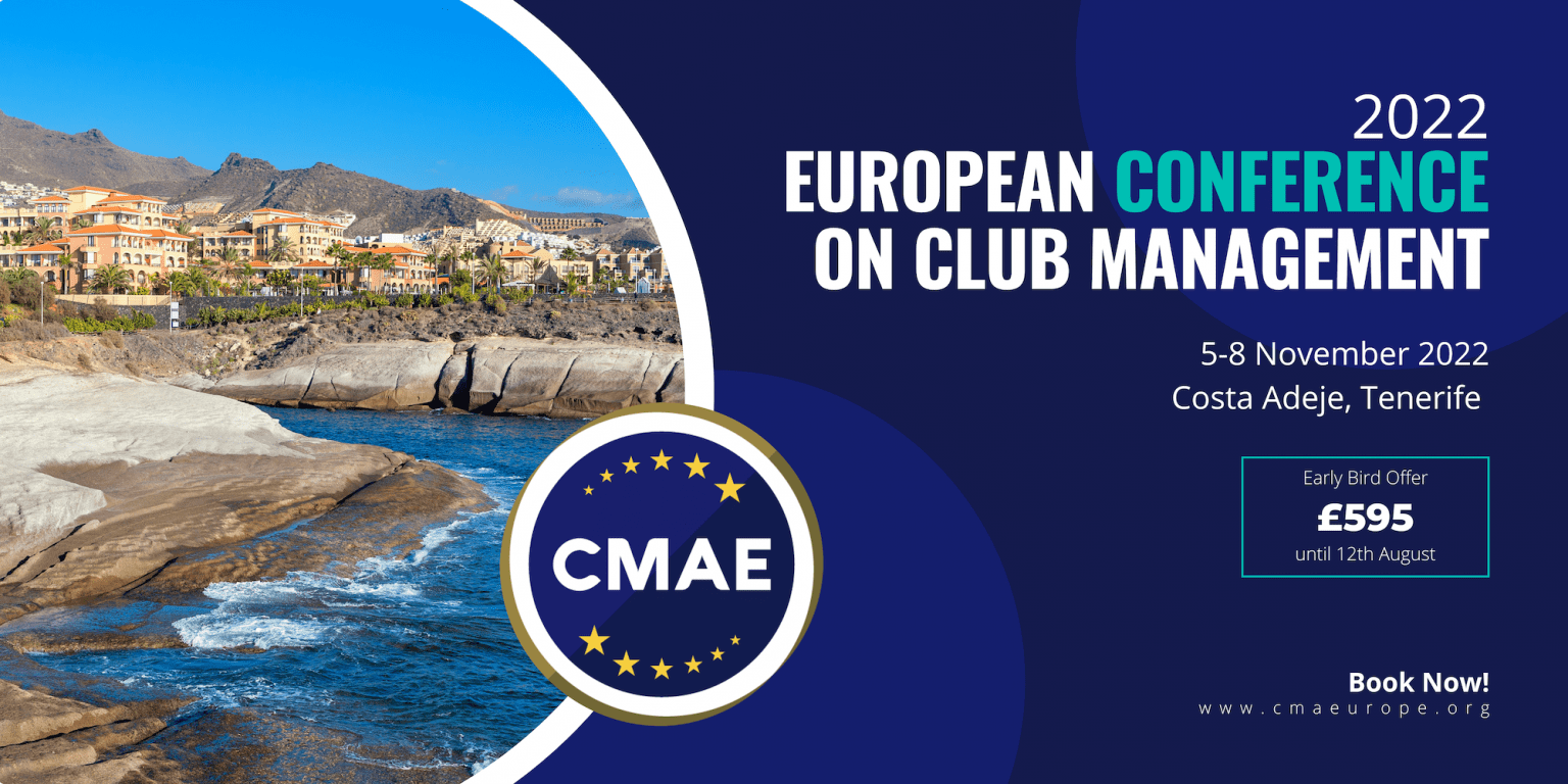 CMAE’S biggest event of the year now open for registration - Club Management Association of Europe